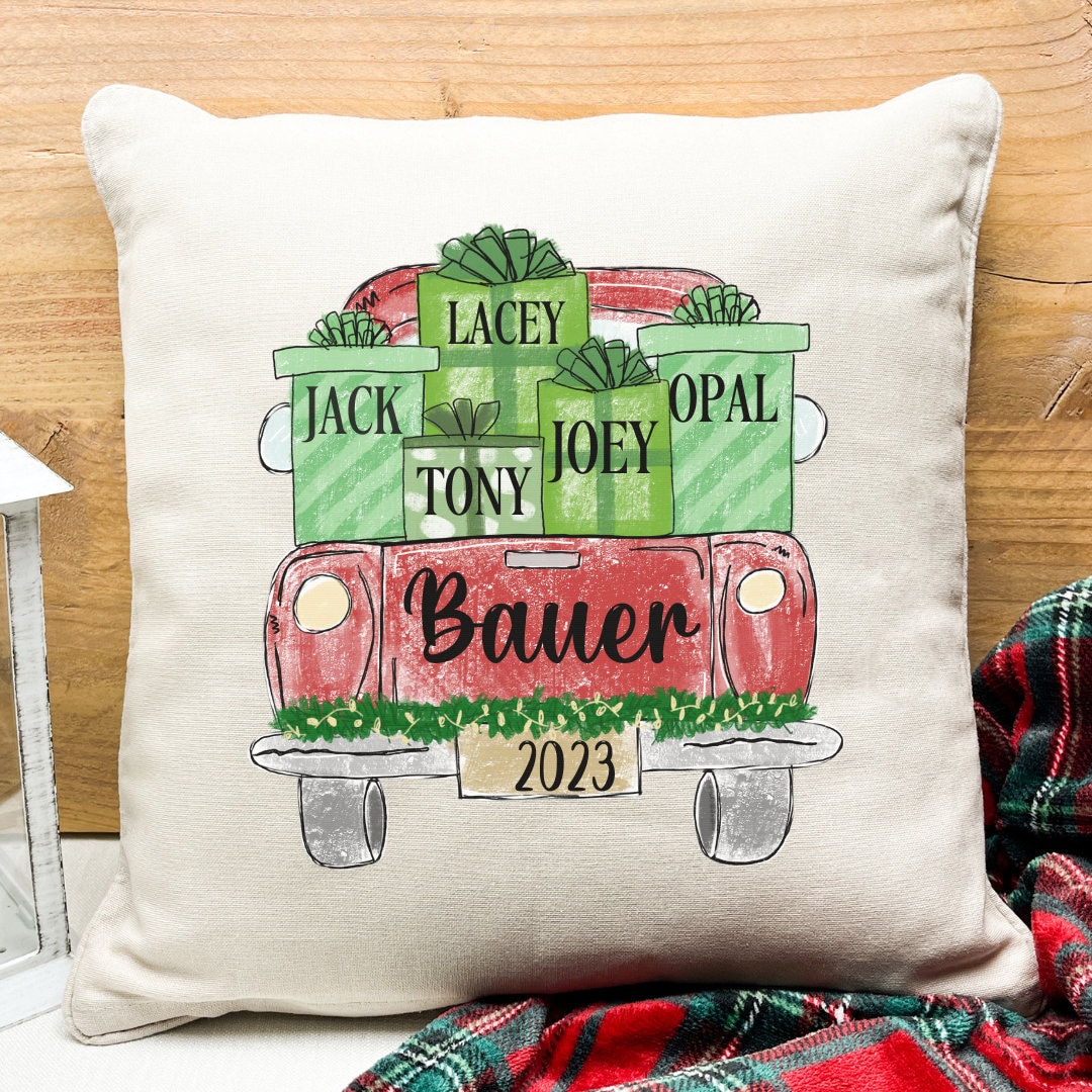 Personalized Christmas Pillow Custom Christmas Pillow Farmhouse ...