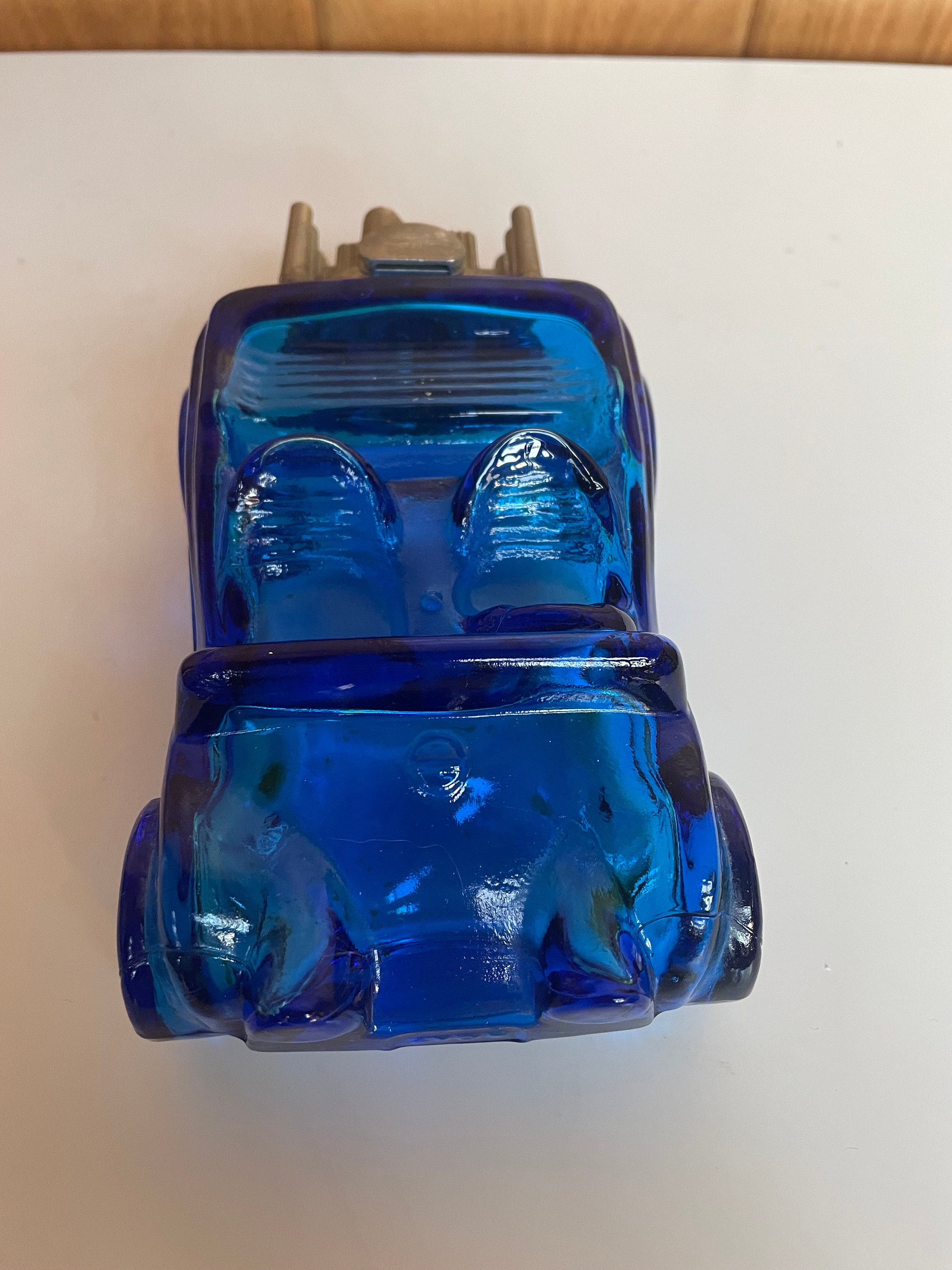 Blue Glass Car Avon Cologne Bottles - Etsy