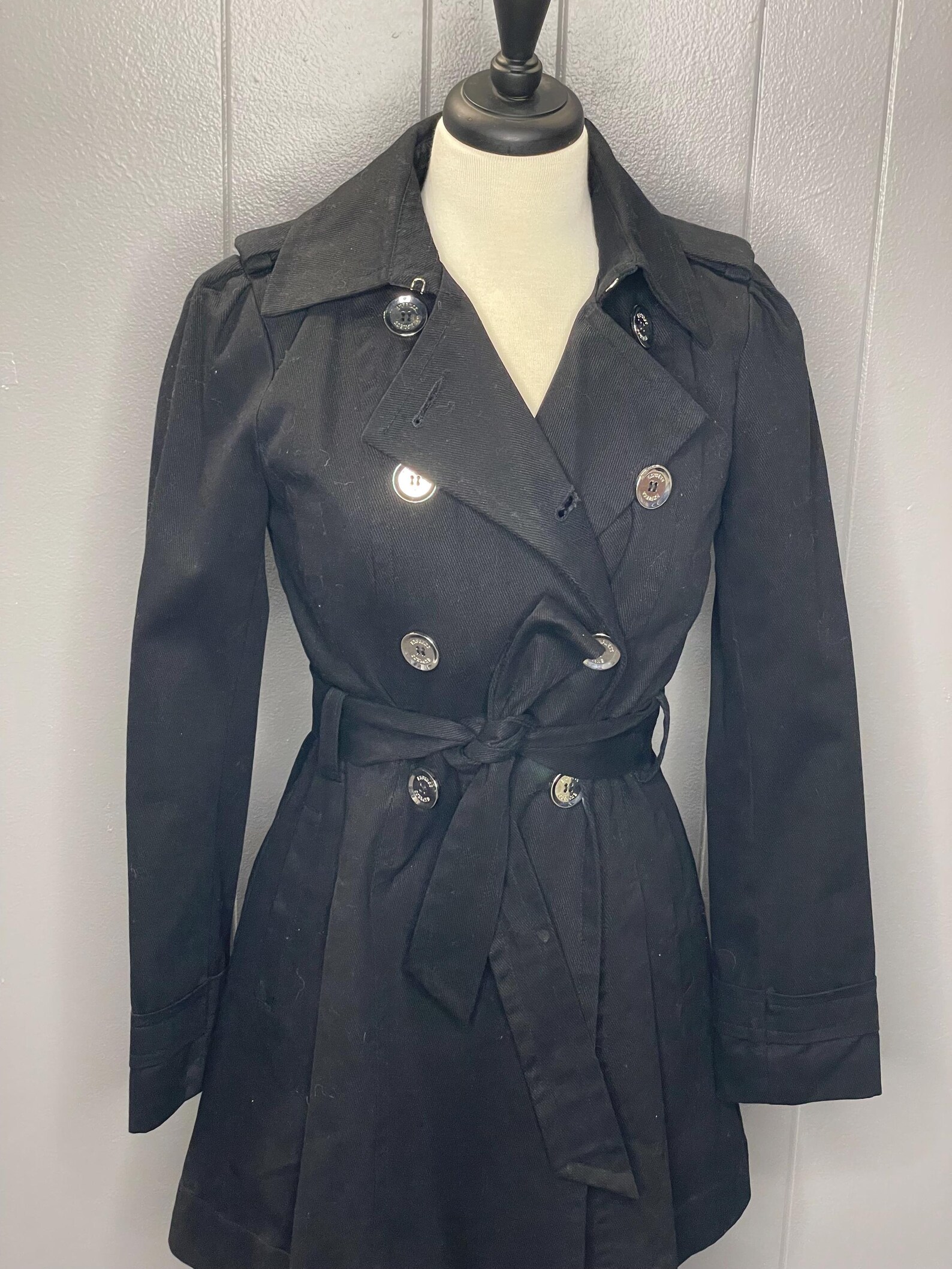 Vintage 1990’s Express Black Coat. Women’s Size Small. - Etsy