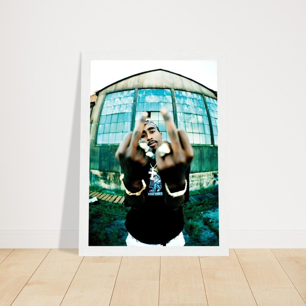 Tupac Shakur Middle Finger Rap 90s Hip Hop Poster A4 A3 A2 A1 Poster Print Wall Art - Etsy
