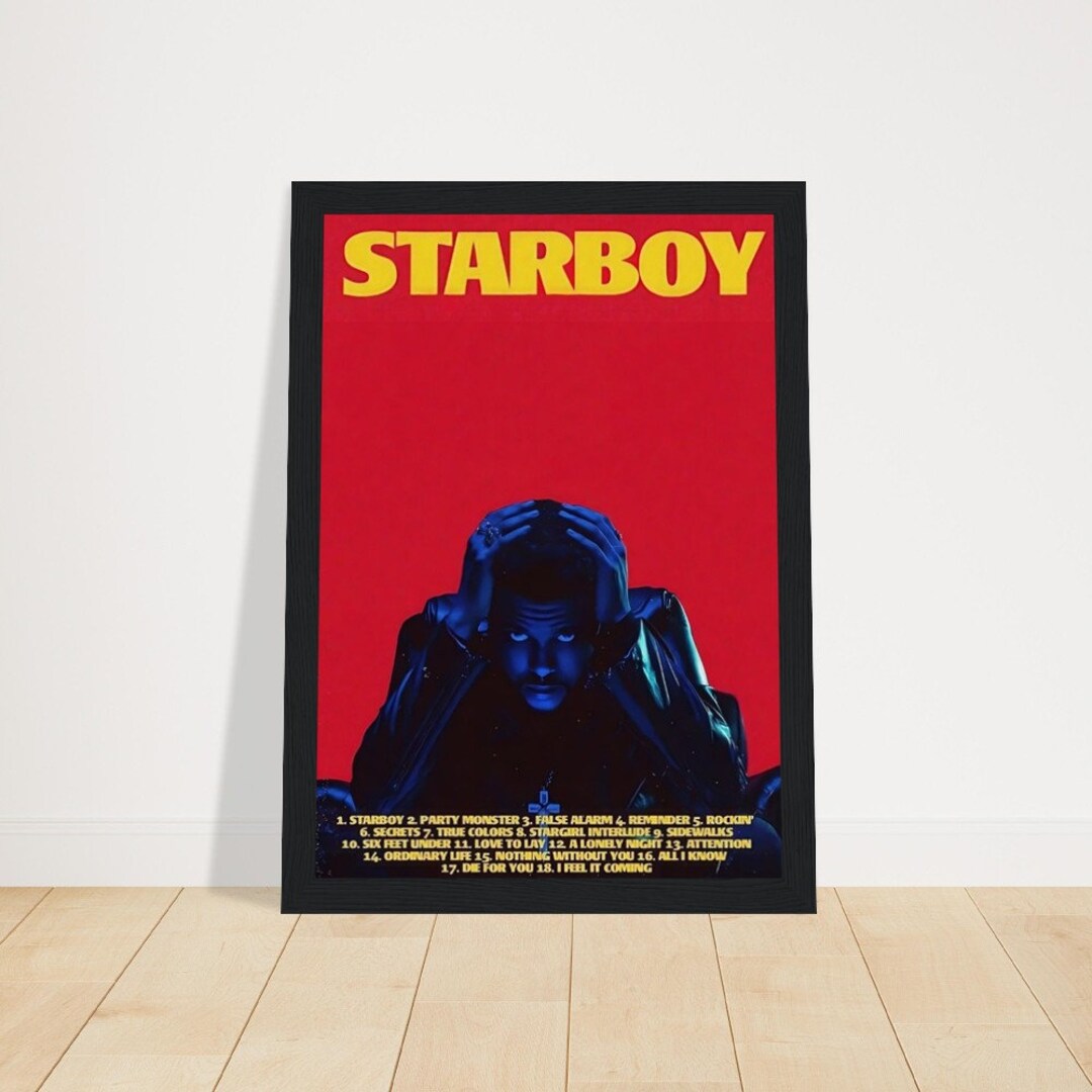 The Weekend Starboy Album Cover Poster A4 A3 A2 A1 Poster Print Wall ...