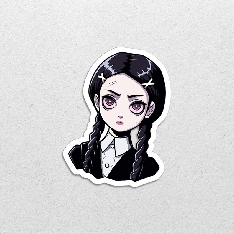 Goth Wednesday Stickers | Adams Family | Halloween | Gift | Cute ...