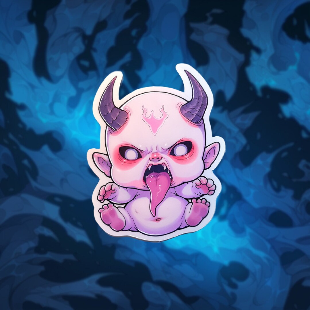 Demon Balloon Baby Scary Vinyl Sticker Present Gift - Etsy