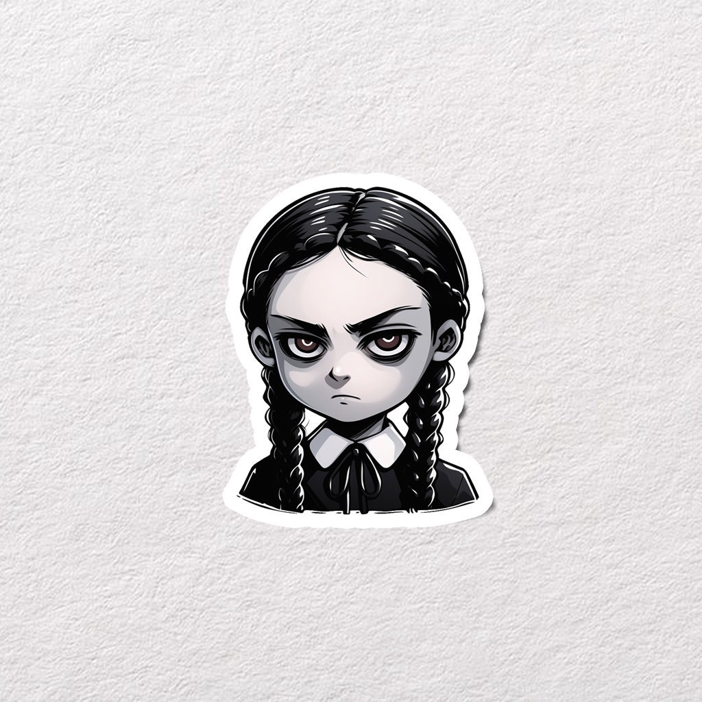 Goth Wednesday Stickers | Adams Family | Halloween | Gift | Cute ...
