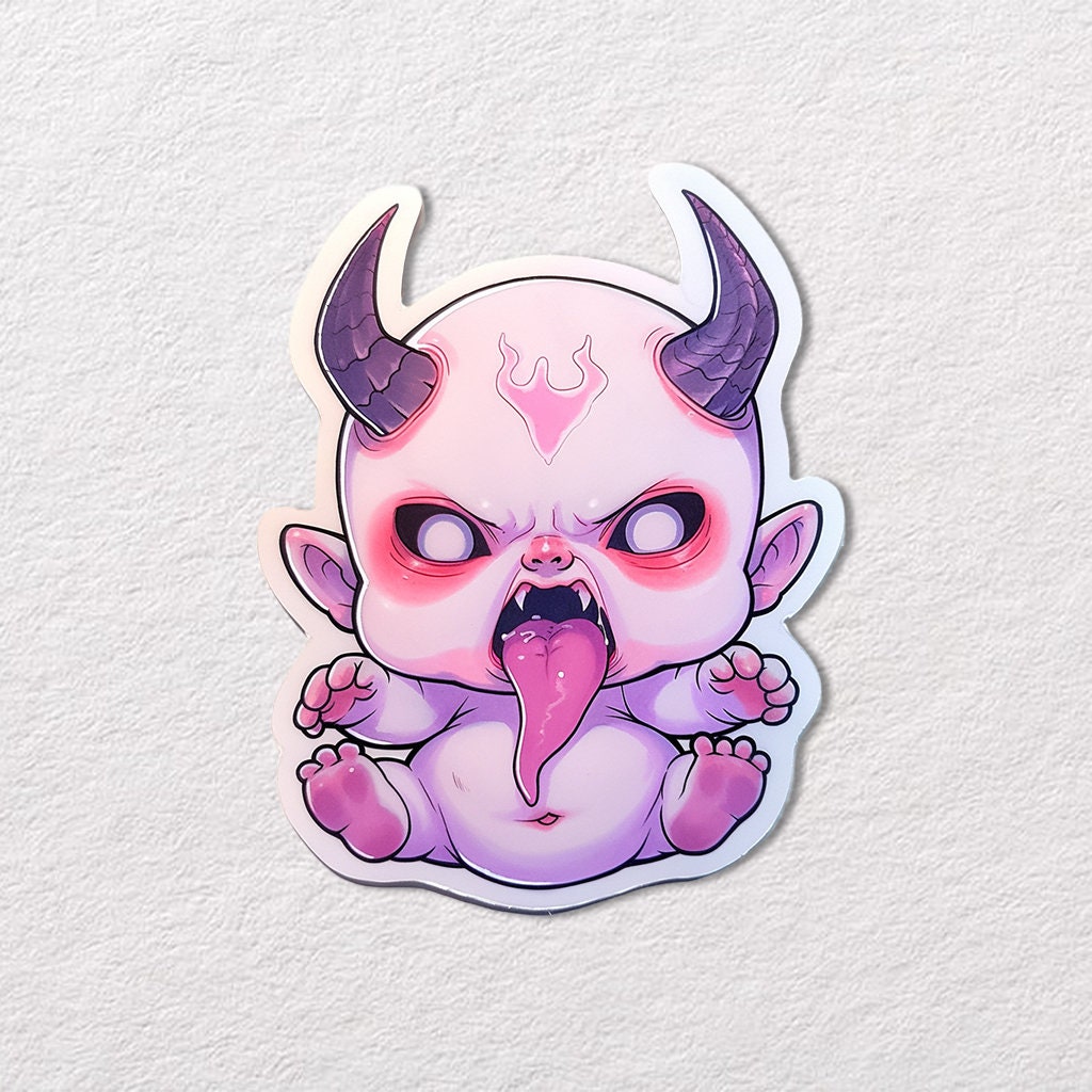Demon Balloon Baby Scary Vinyl Sticker Present Gift - Etsy