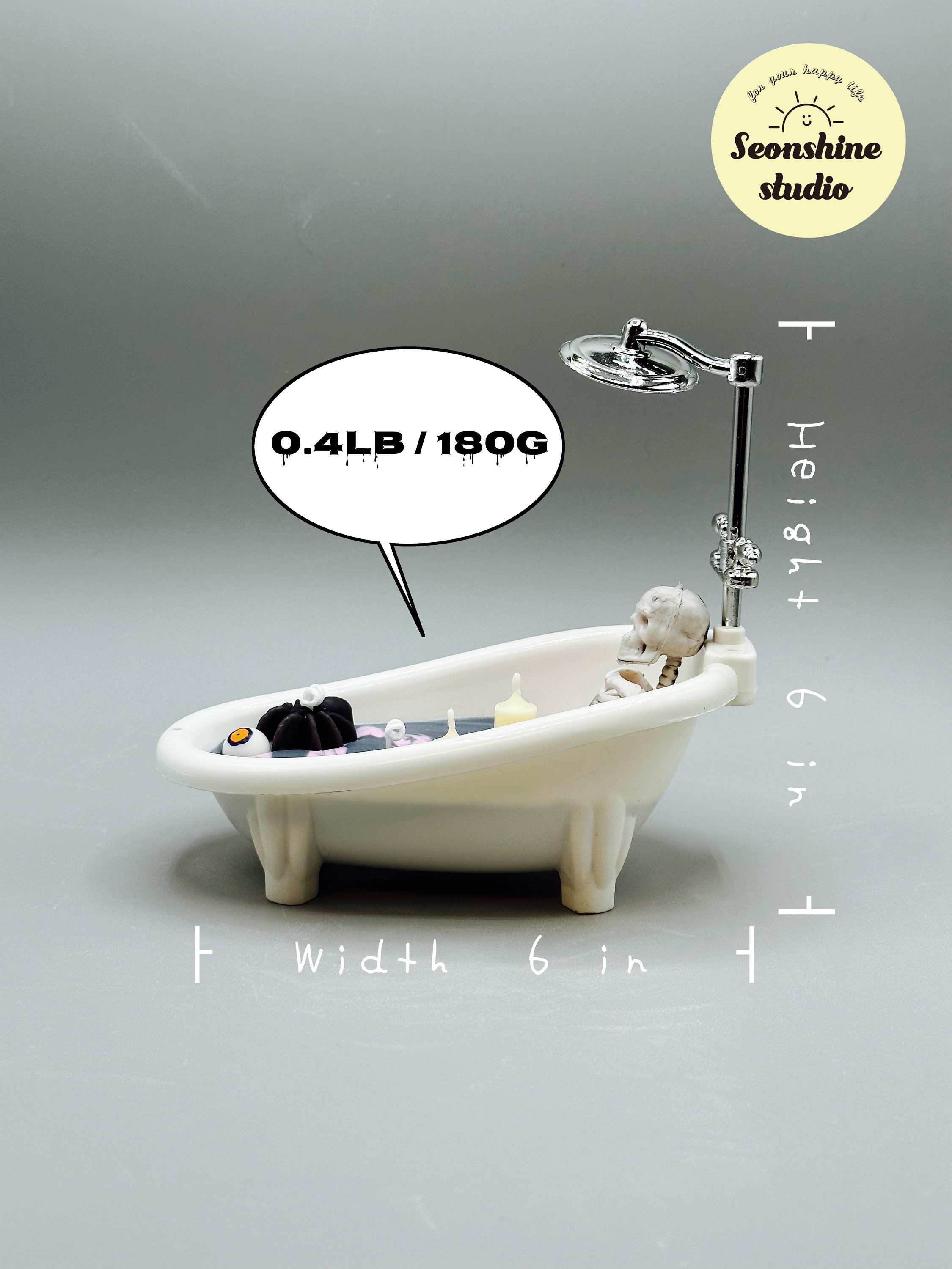 Halloween Candle Skeletons Bathing Bathtub Halloween Decor - Etsy