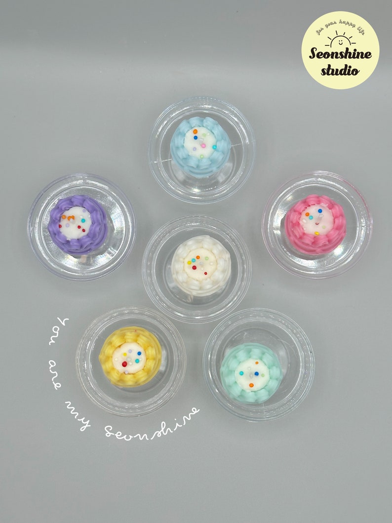 Mini Cake Candle With Dome (set of 4) - Party Favor Candles - Etsy