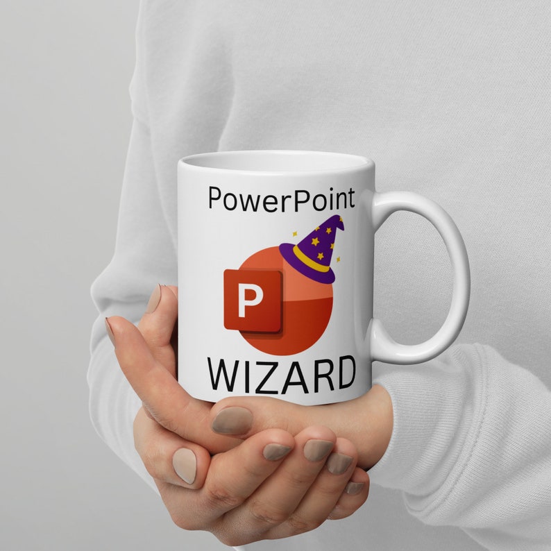 Powerpoint Wizard Mug, Office Humor Coffee Cup, Consulting, Business ...