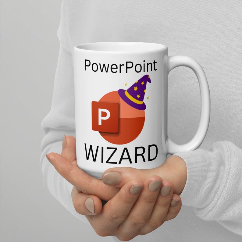 Powerpoint Wizard Mug, Office Humor Coffee Cup, Consulting, Business ...