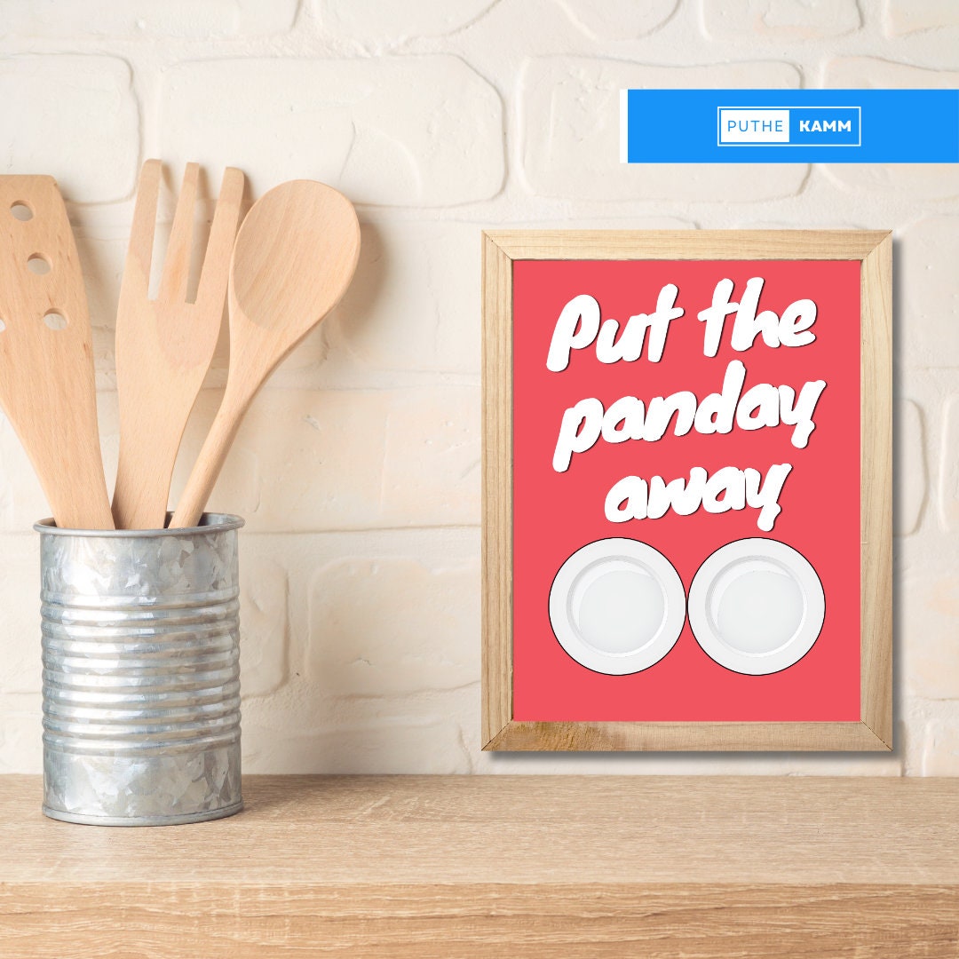 PANDAY AWAY - A3 Digital Poster PDF - Desi/punjabi Inspired Kitchen ...
