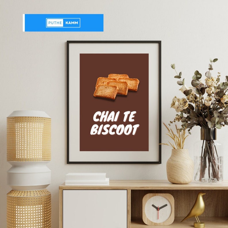Chai Te Biscoot - Cozy Tea and Biscuits for Relaxation. Two Digital A3 ...