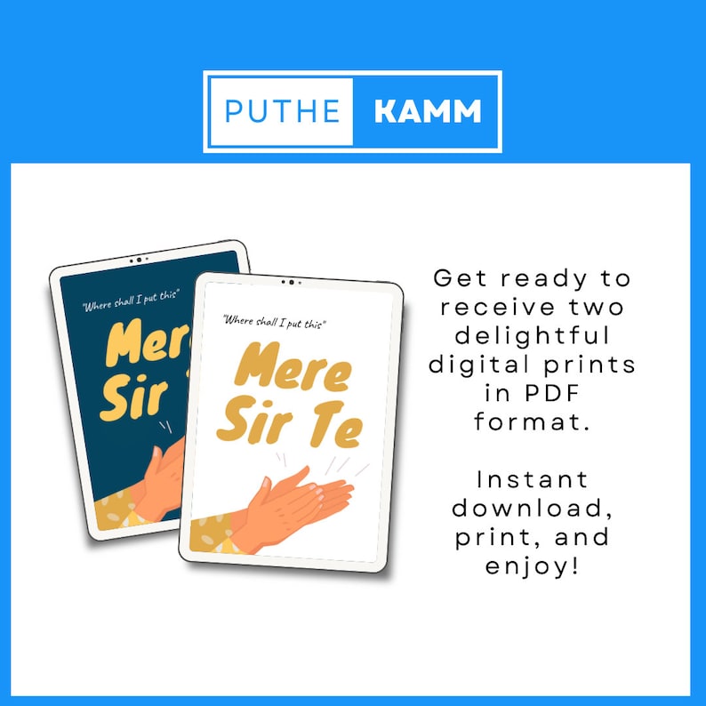 Punjabi Desi Humor Print – "mere SIR Te" A3 Wall Art (pdf) - Etsy