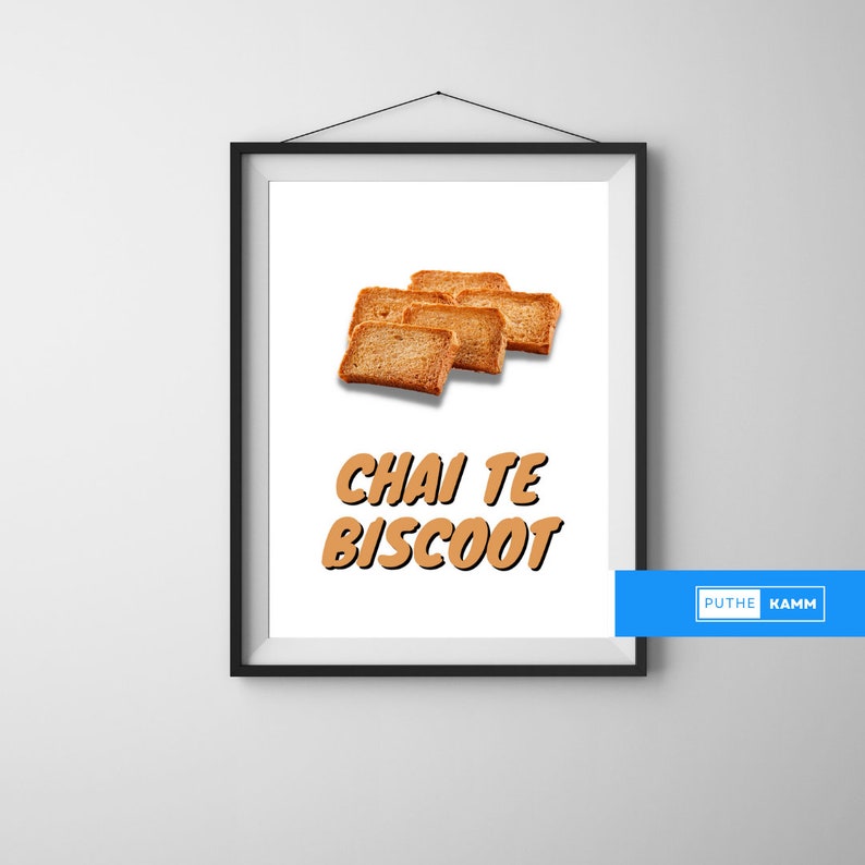 Chai Te Biscoot - Cozy Tea and Biscuits for Relaxation. Two Digital A3 ...