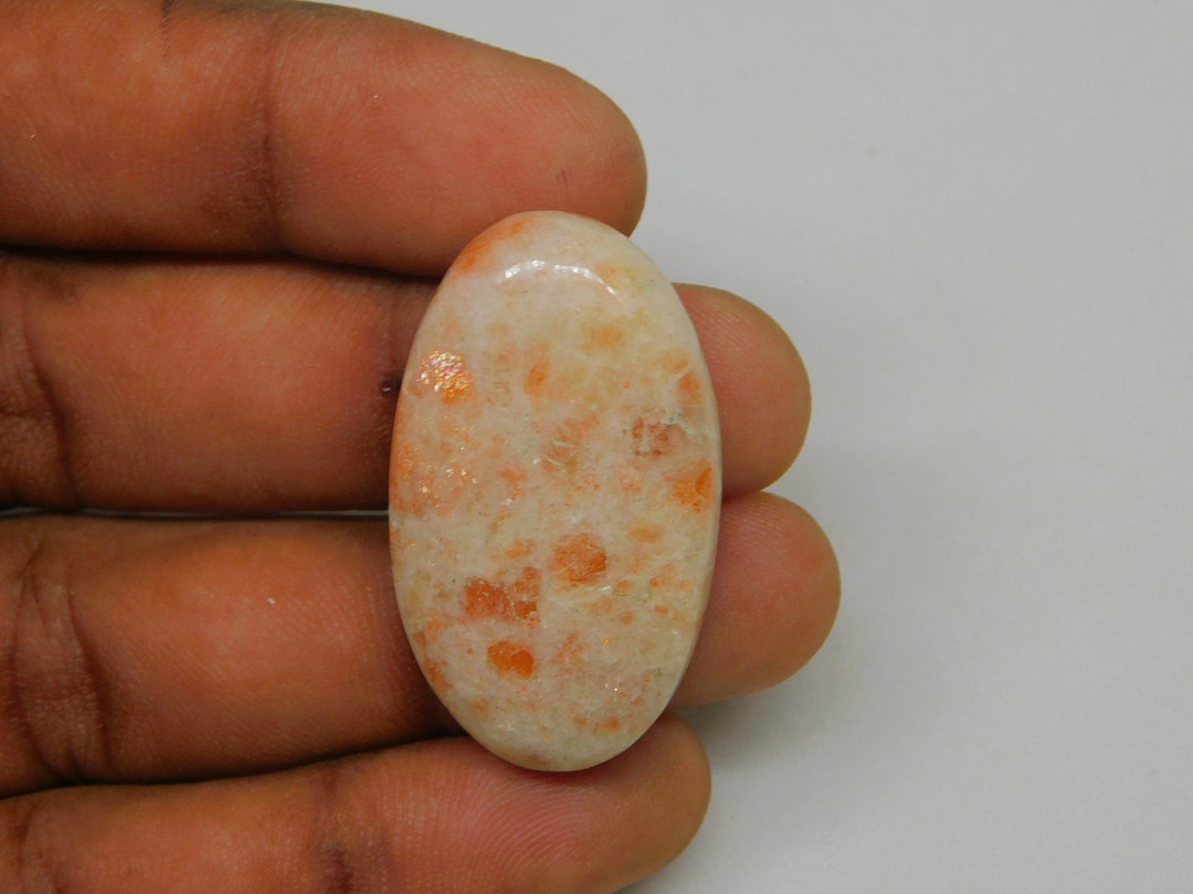 100% Natural Indian Orange Sunstone Gemstone Indian Orange Sunstone ...