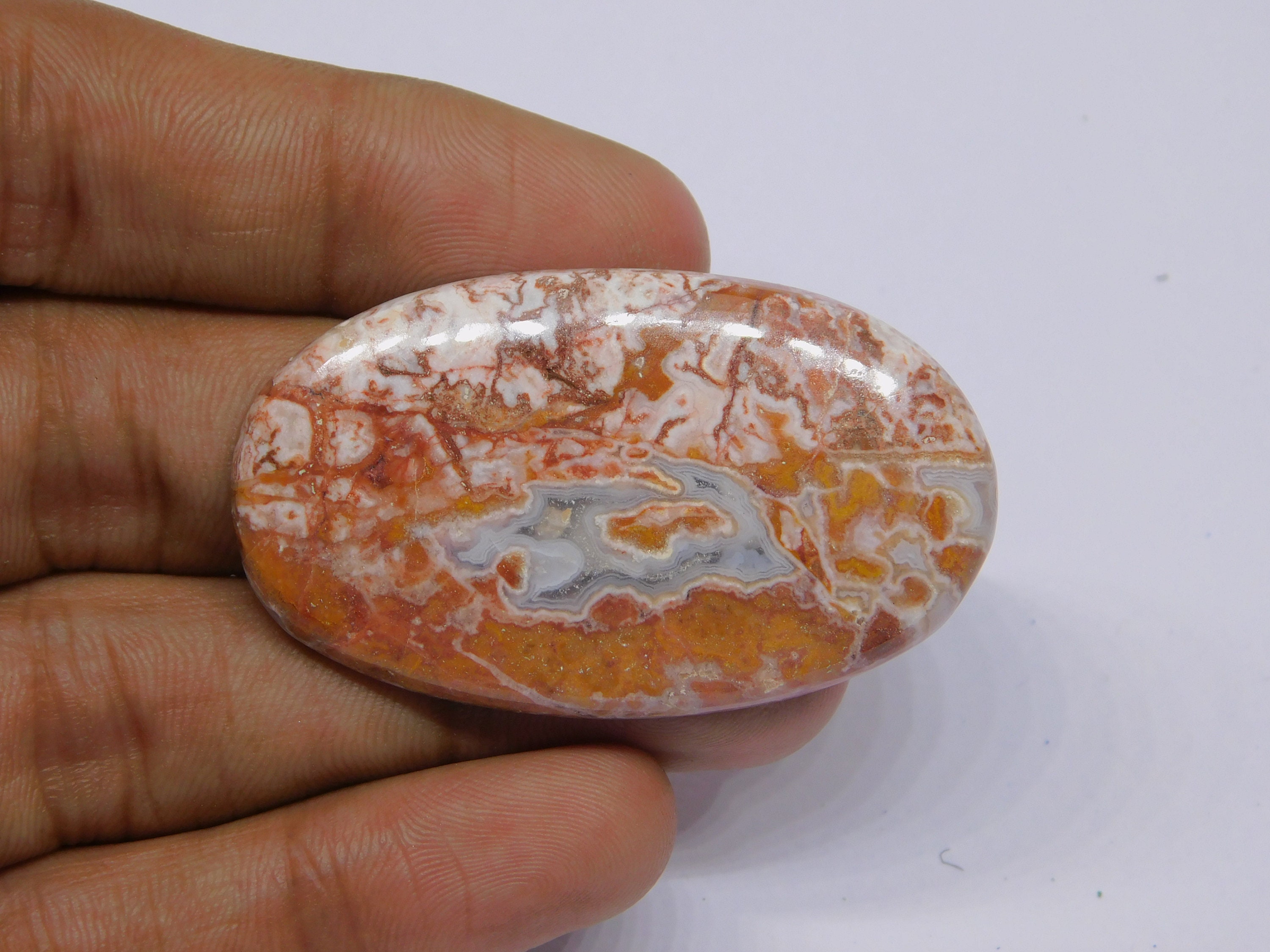 Rosetta Jasper Palm Stone Natural Rosetta Jasper Stone - Etsy