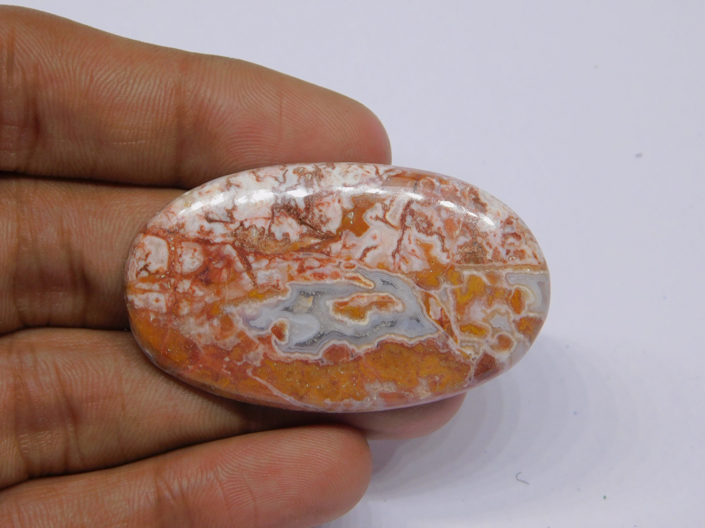 Rosetta Jasper Palm Stone Natural Rosetta Jasper Stone - Etsy