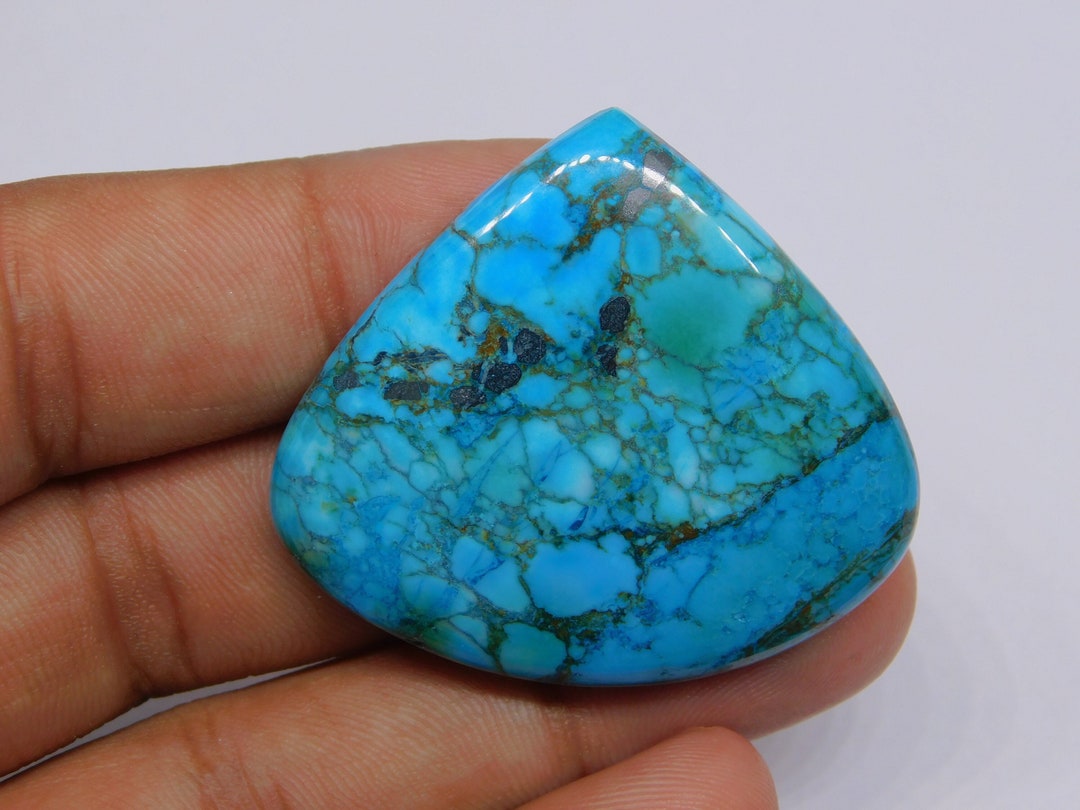AAA Quality Blue Turquoise Gemstone Blue Turquoise Cabochon Blue ...