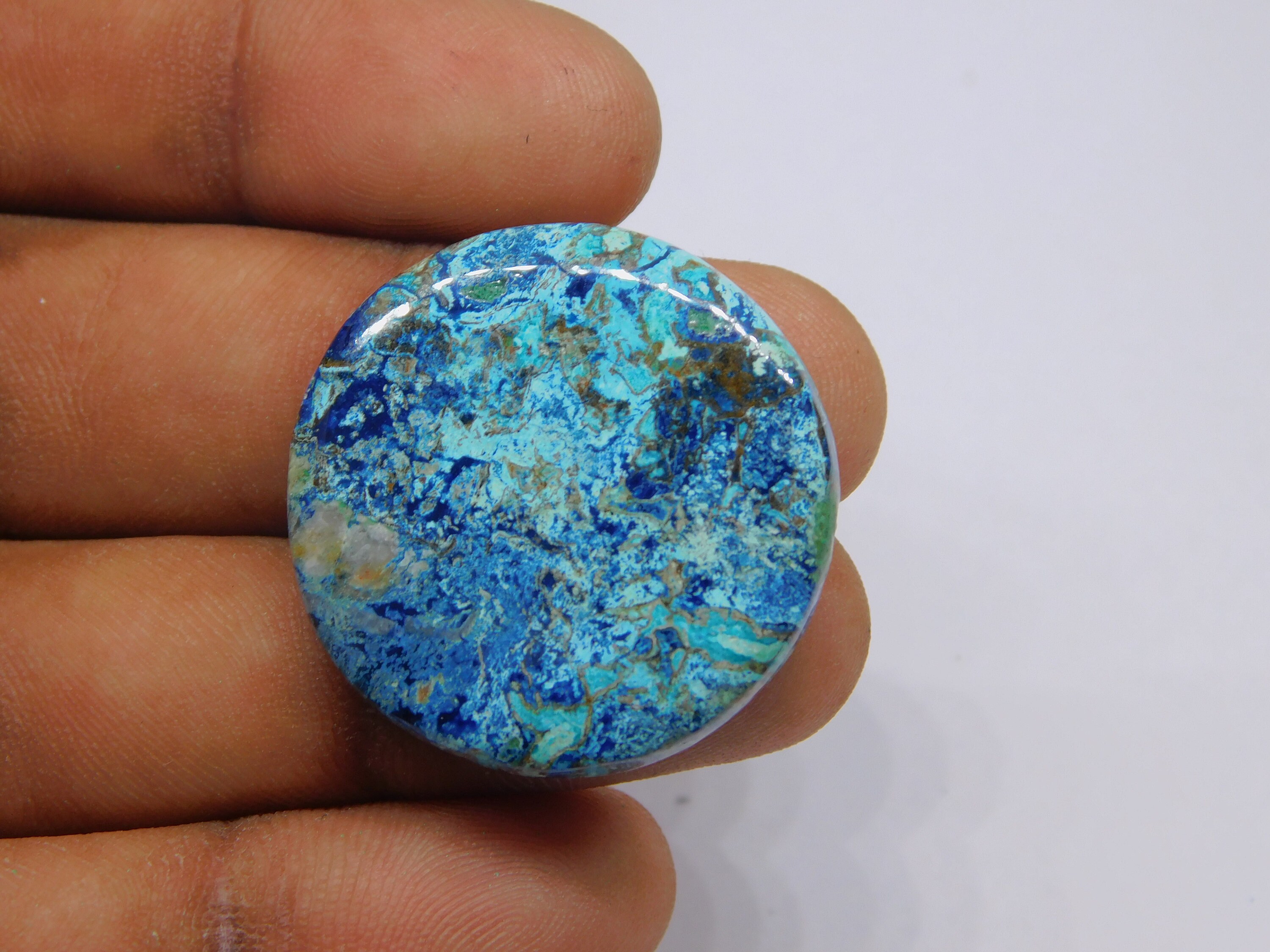 Azurite Shattuchite Cabochon, Natural Azurite Gemstone Low Price ...