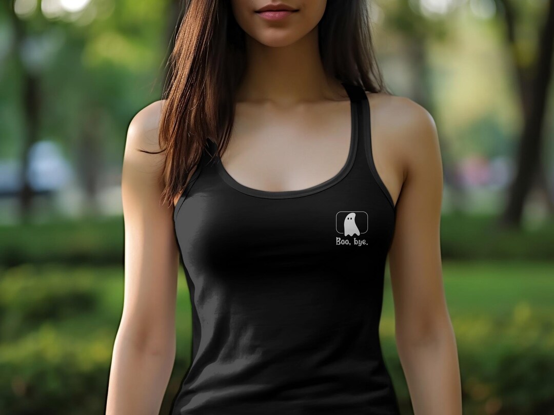 Halloween Ghost Boo Bye. Tank Top Women's Halloween - Etsy