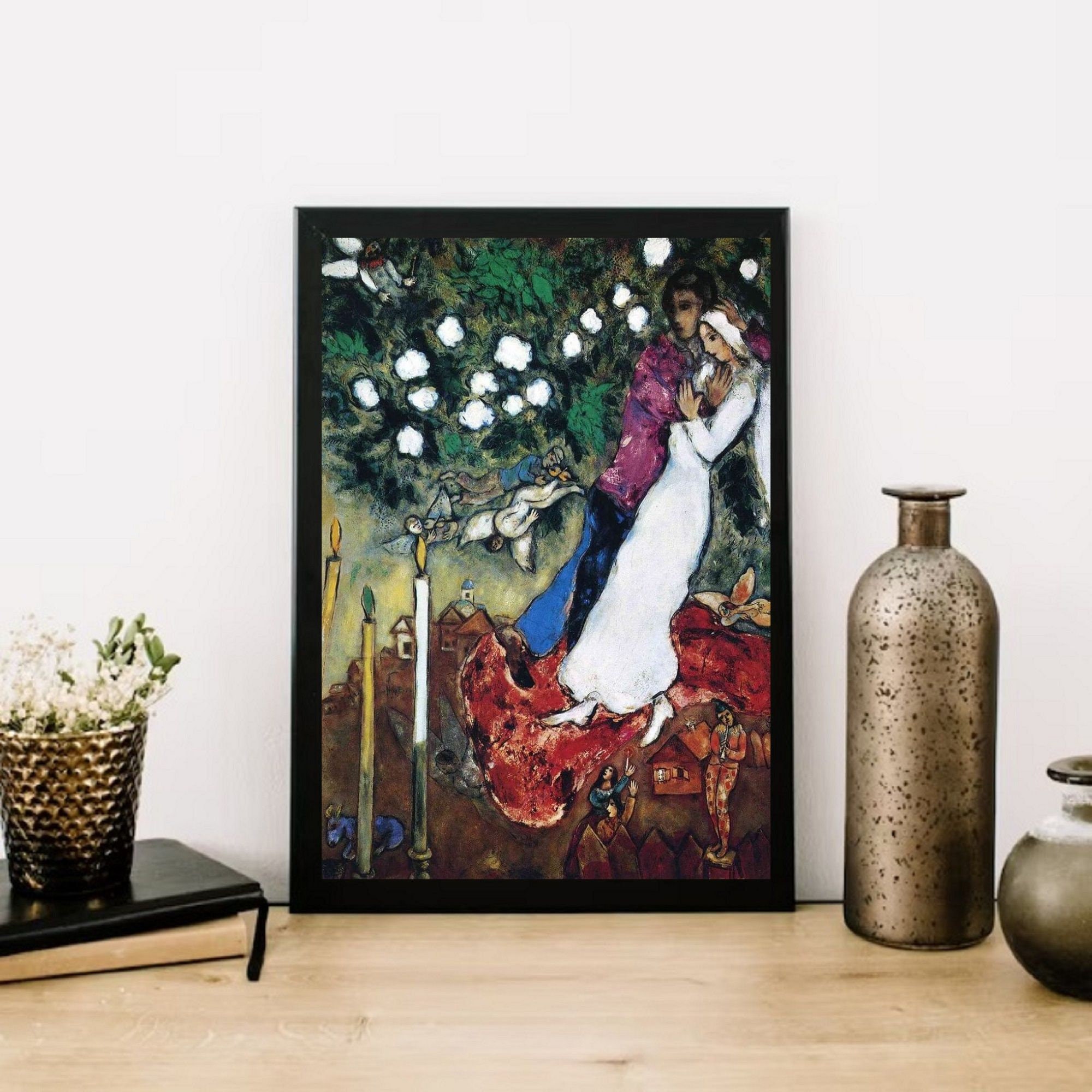 Giclée Fine Art Print The Three Candles By Marc Chagall Fine Art Print