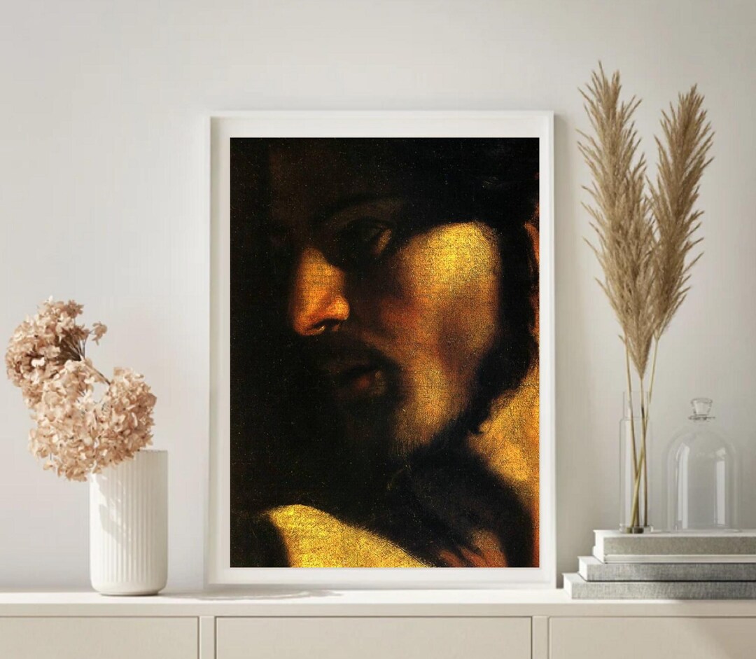 Giclée Fine Art Print; "the Face of Christ" by Caravaggio; Fine Art ...