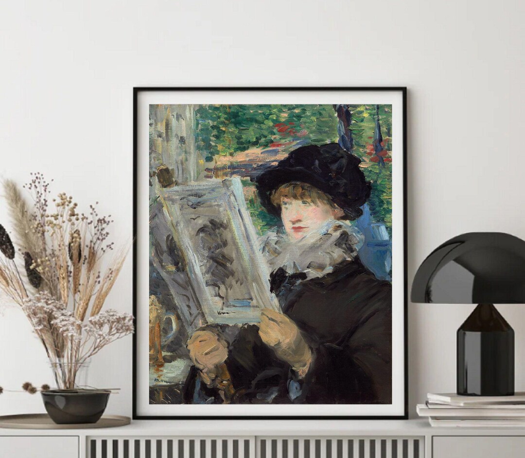 Giclée Fine Art Print; "woman Reading" by Eduard Manet; Fine Art Print ...