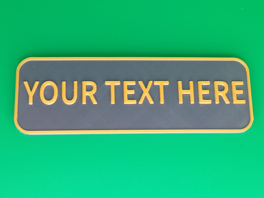 Personalised Sign Custom Made Sign Your Text (4mm Plastic Plaque With ...