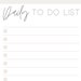 Daily To-do Checklist, Fillable PDF, Printable Checklist, Task Schedule ...