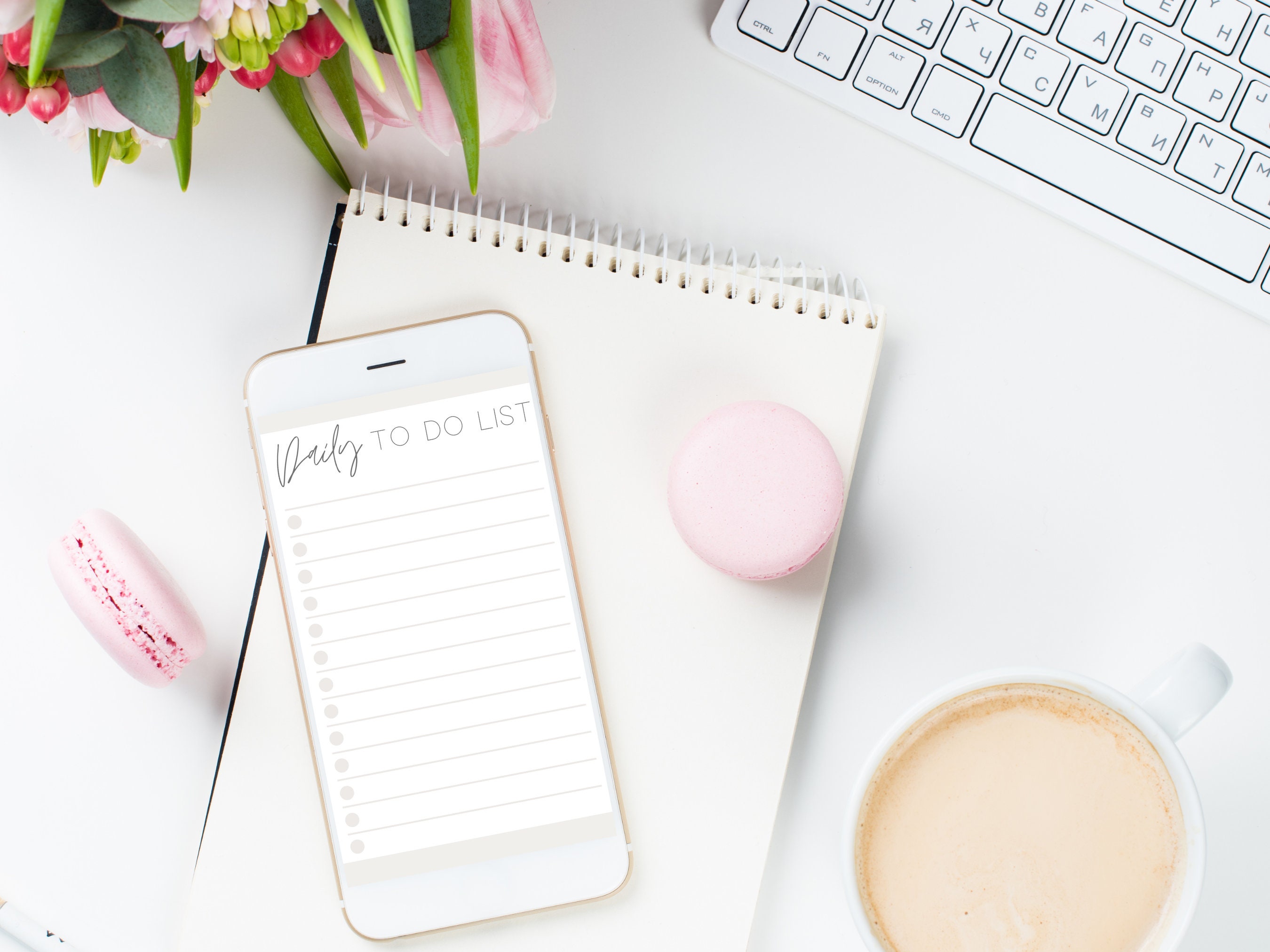 Daily To-do Checklist, Fillable PDF, Printable Checklist, Task Schedule ...