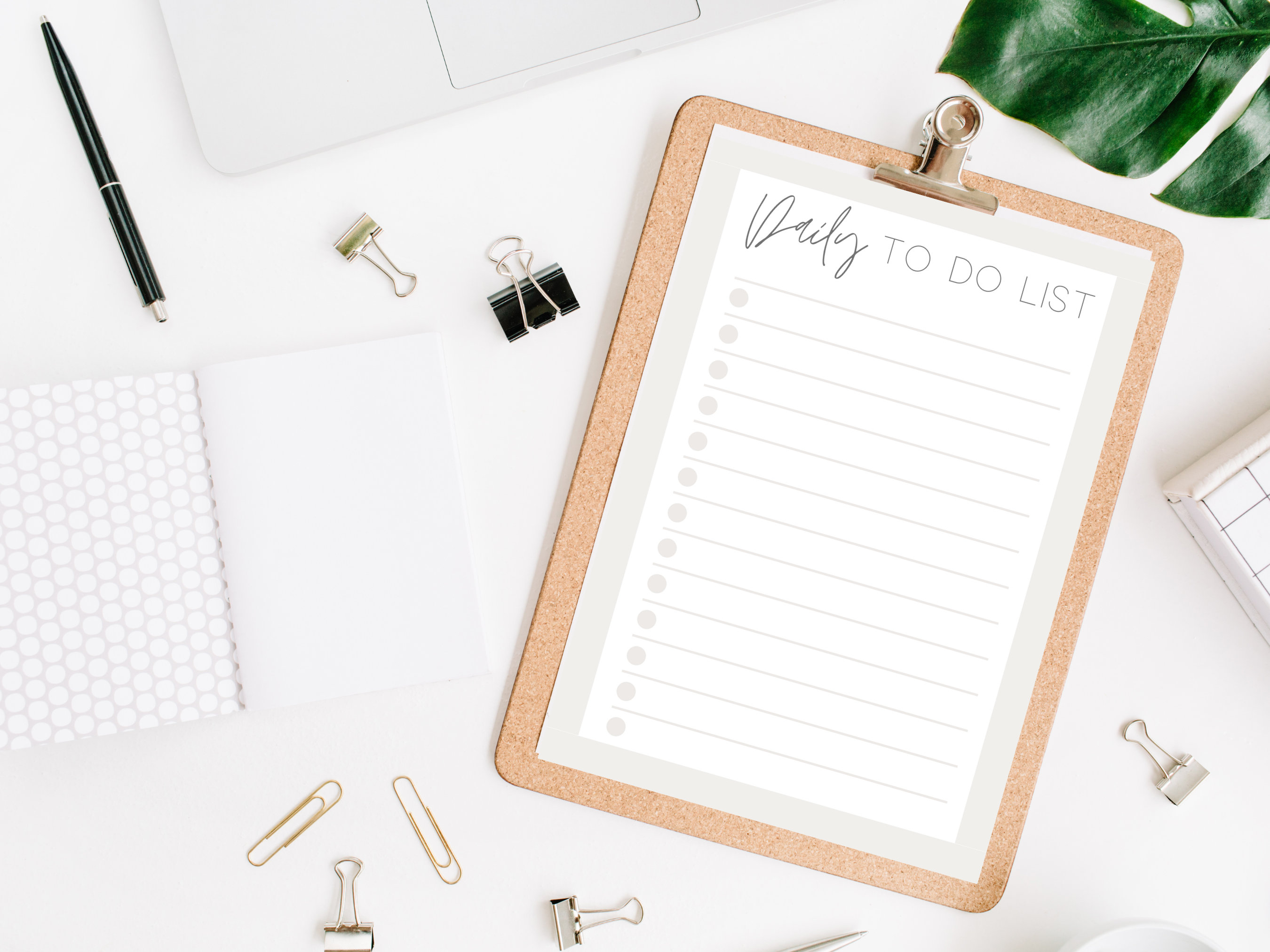 Daily To-do Checklist, Fillable PDF, Printable Checklist, Task Schedule ...