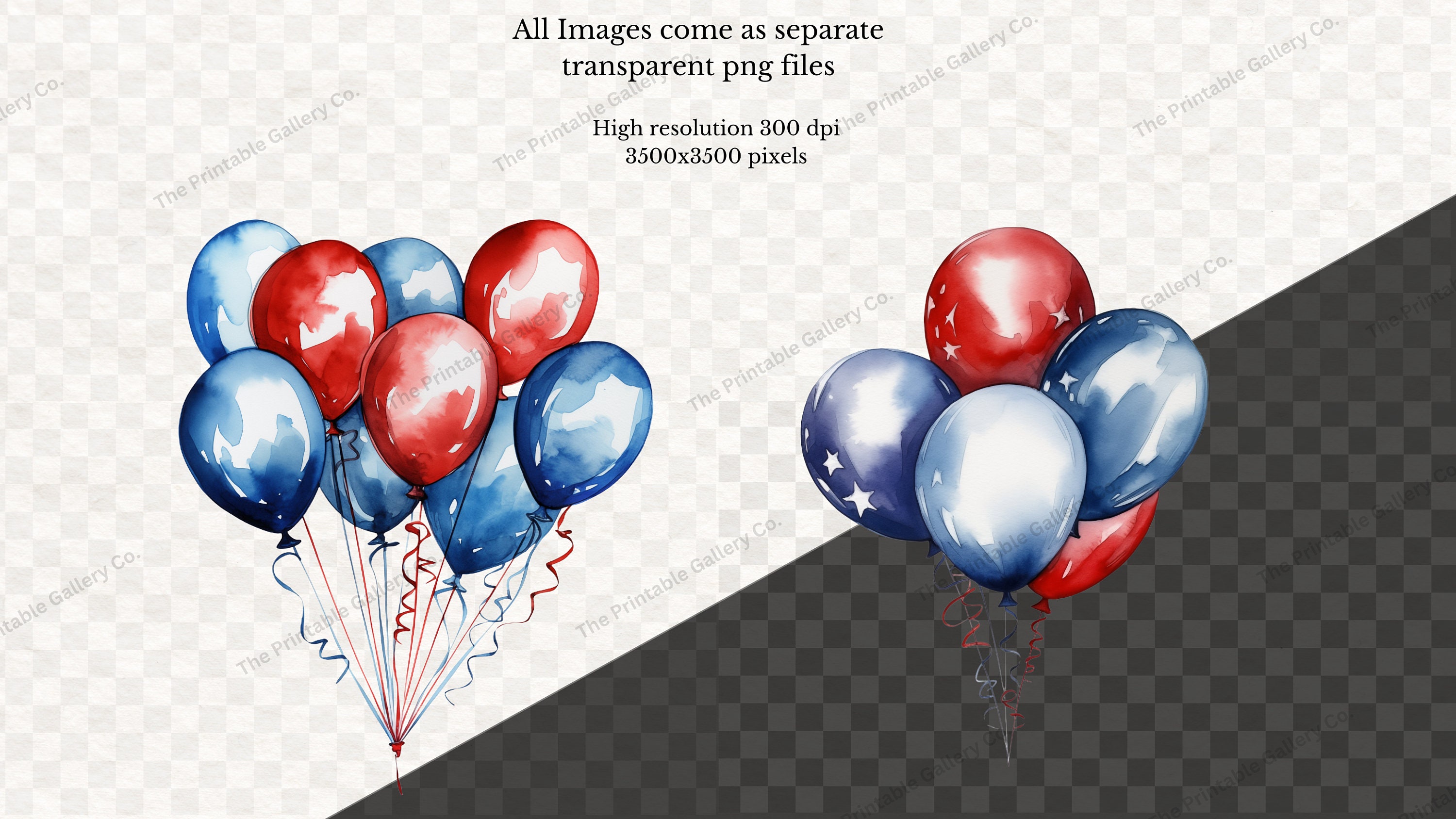 Celebration Balloon Clipart 4th of July Commercial Use PNG ...
