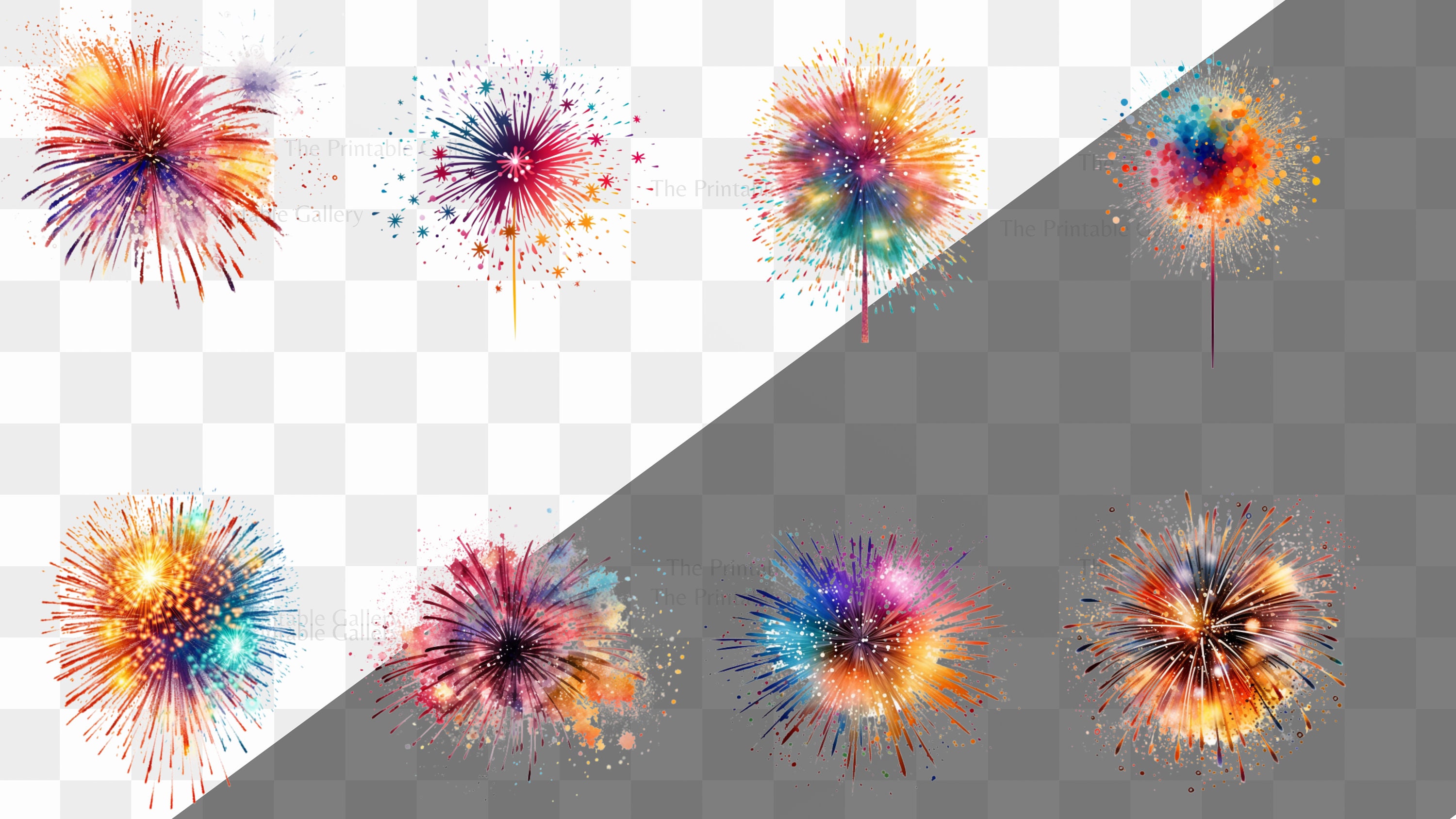 Celebration Fireworks Clipart 4th of July Commercial Use PNG ...