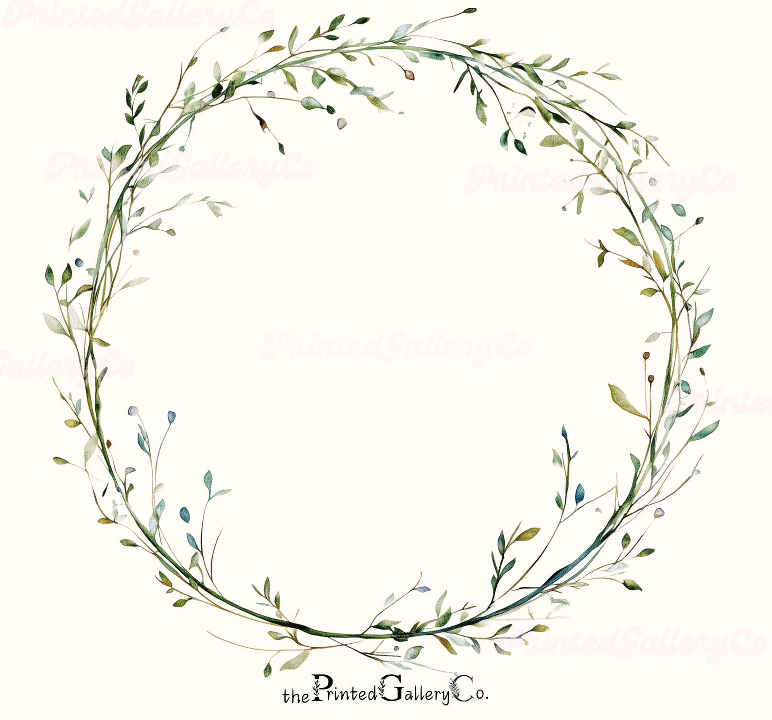 Dainty Floral Borders Watercolor Flower Clipart, Wild Floral Elements ...