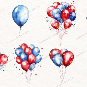 Celebration Balloon Clipart 4th of July Commercial Use PNG ...