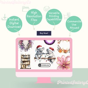 20 Fantasy Dragon Clipart Bundle, Floral Books Clip Art Digital ...