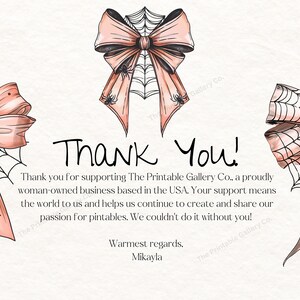 Watercolor Peach Ribbon Bows Clipart, Pastel Halloween Cobweb Bow ...