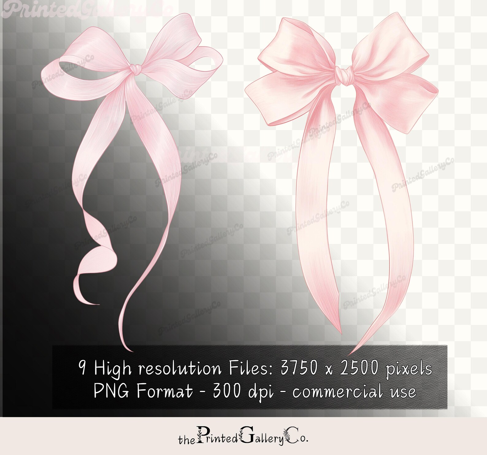 9 Pink Bows PNG Coquette Home Decor Thin Bow Collage PNG Girl Pink Bow ...