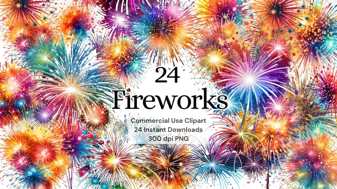 Celebration Fireworks Clipart 4th of July Commercial Use PNG ...