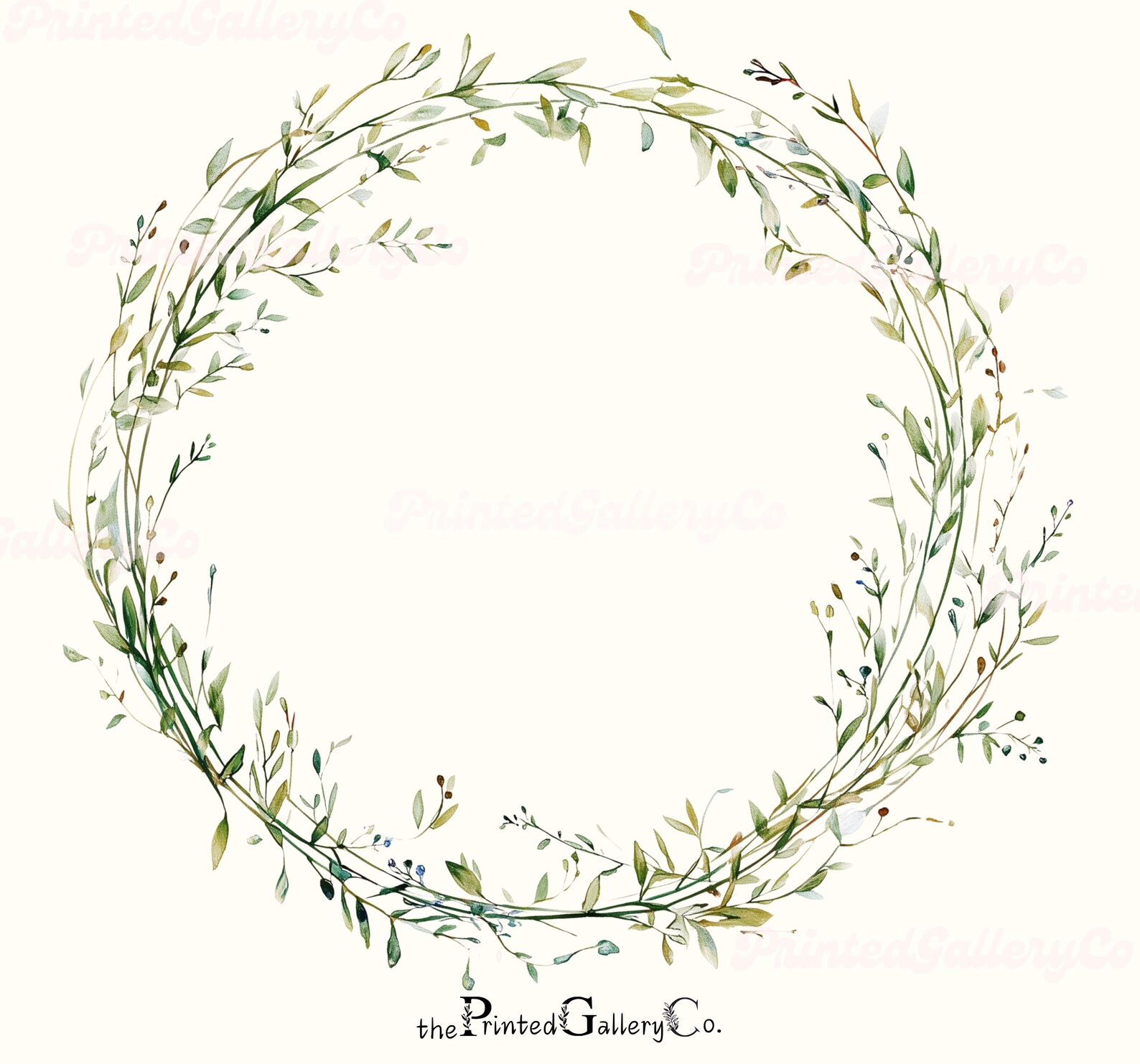 Dainty Floral Borders Watercolor Flower Clipart, Wild Floral Elements ...