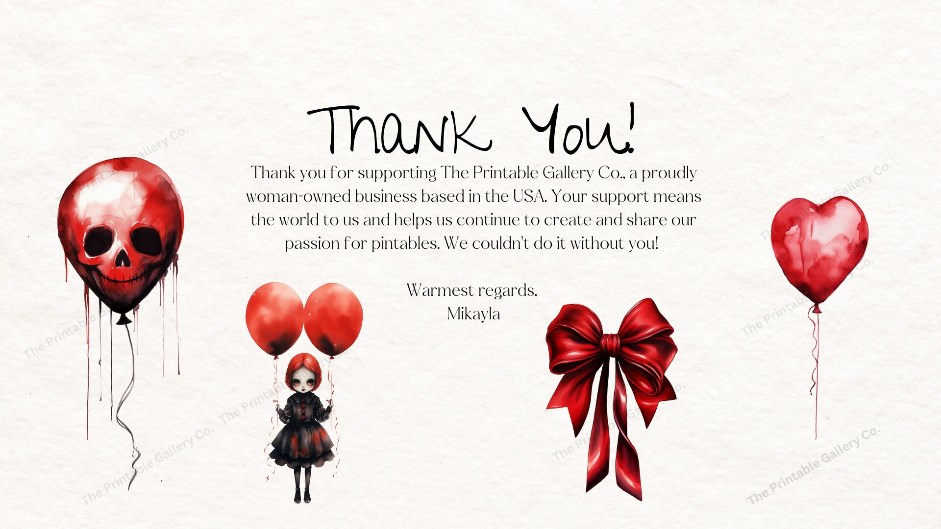 Creepy Voodoo Dolls & Red Balloons Clipart Bundle, Gothic Coquette Bow ...