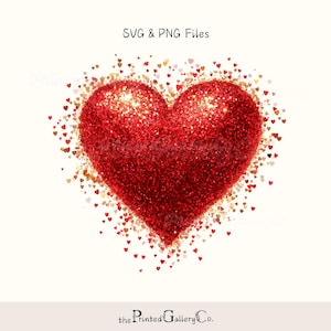 Valentine's Day Hearts Png Glitter Sublimation Valentine Shirt Design ...