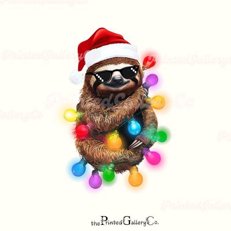 Sloth Christmas - Etsy