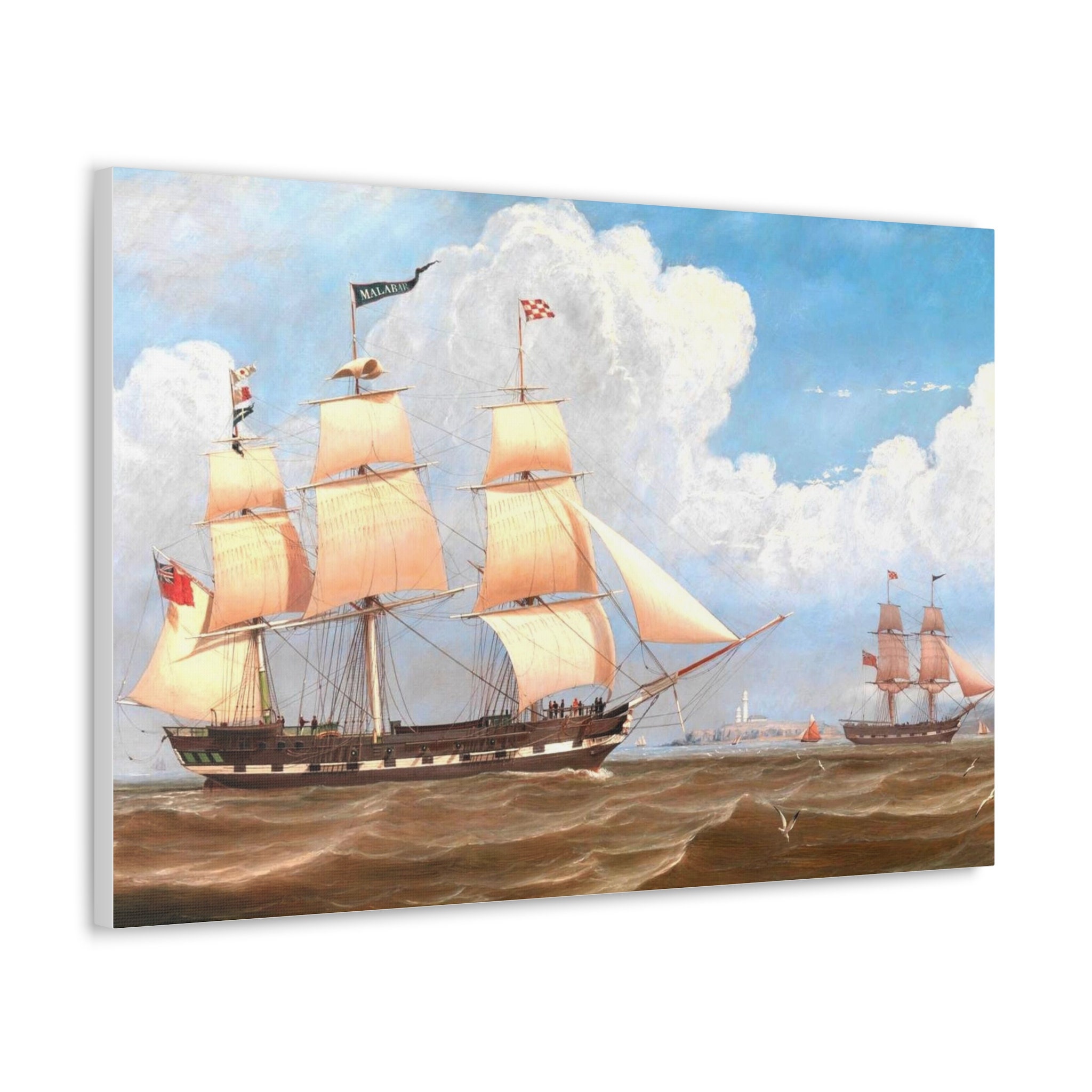Stunning Vintage Ship Ocean Painting on Canvas - Etsy