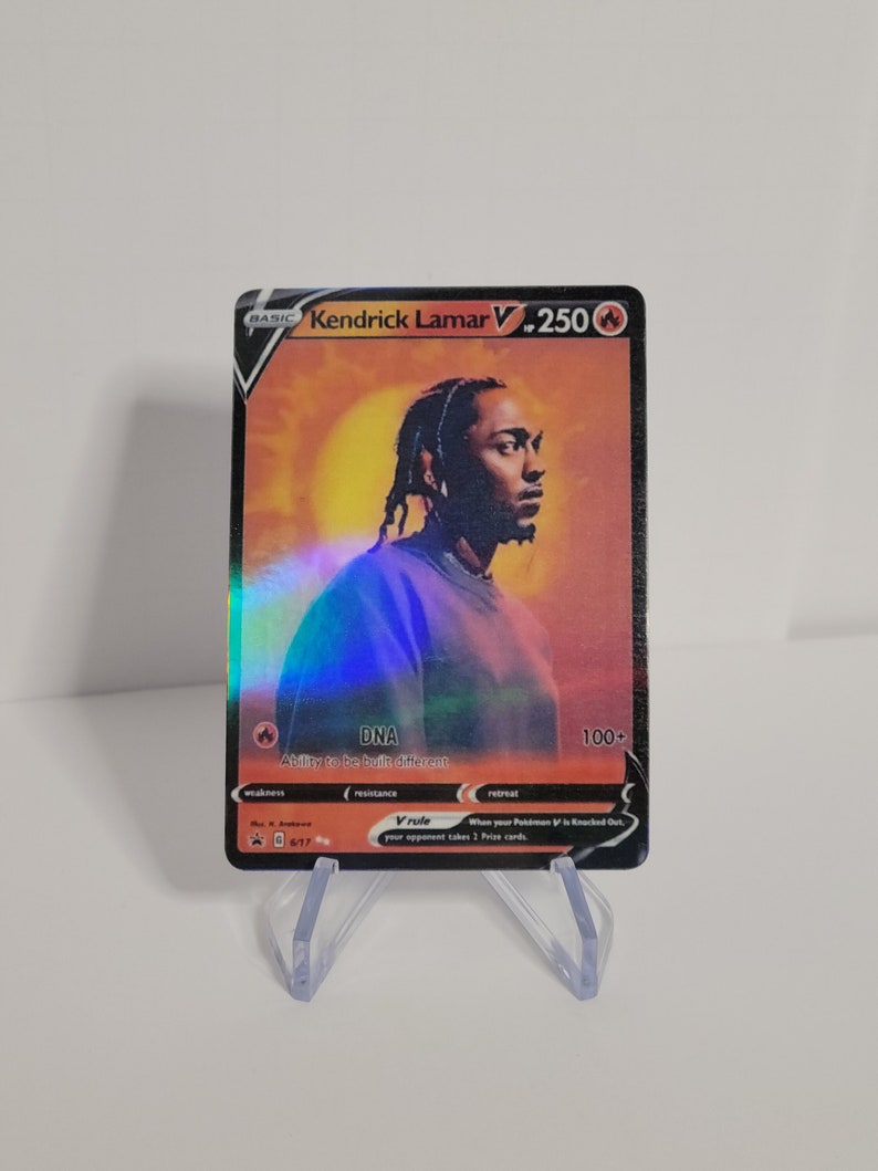 Kendrick Lamar Celebrity Card original Art Custom Made - Etsy