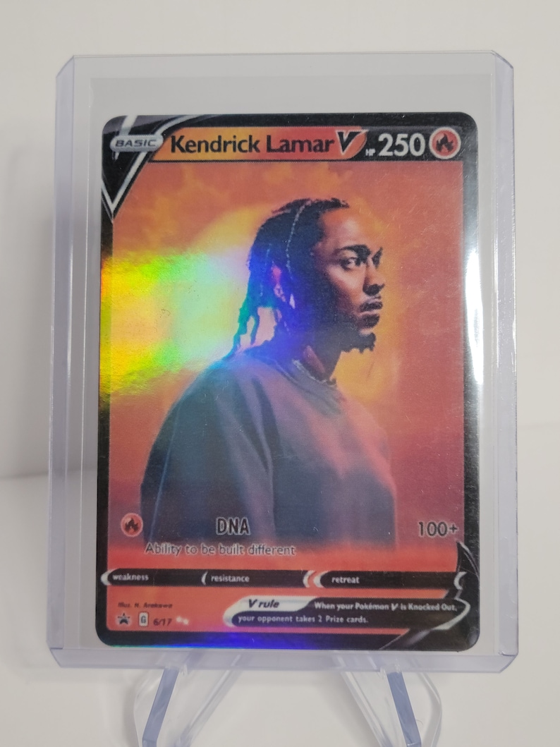 Kendrick Lamar Celebrity Card original Art Custom Made Global Star Icon ...