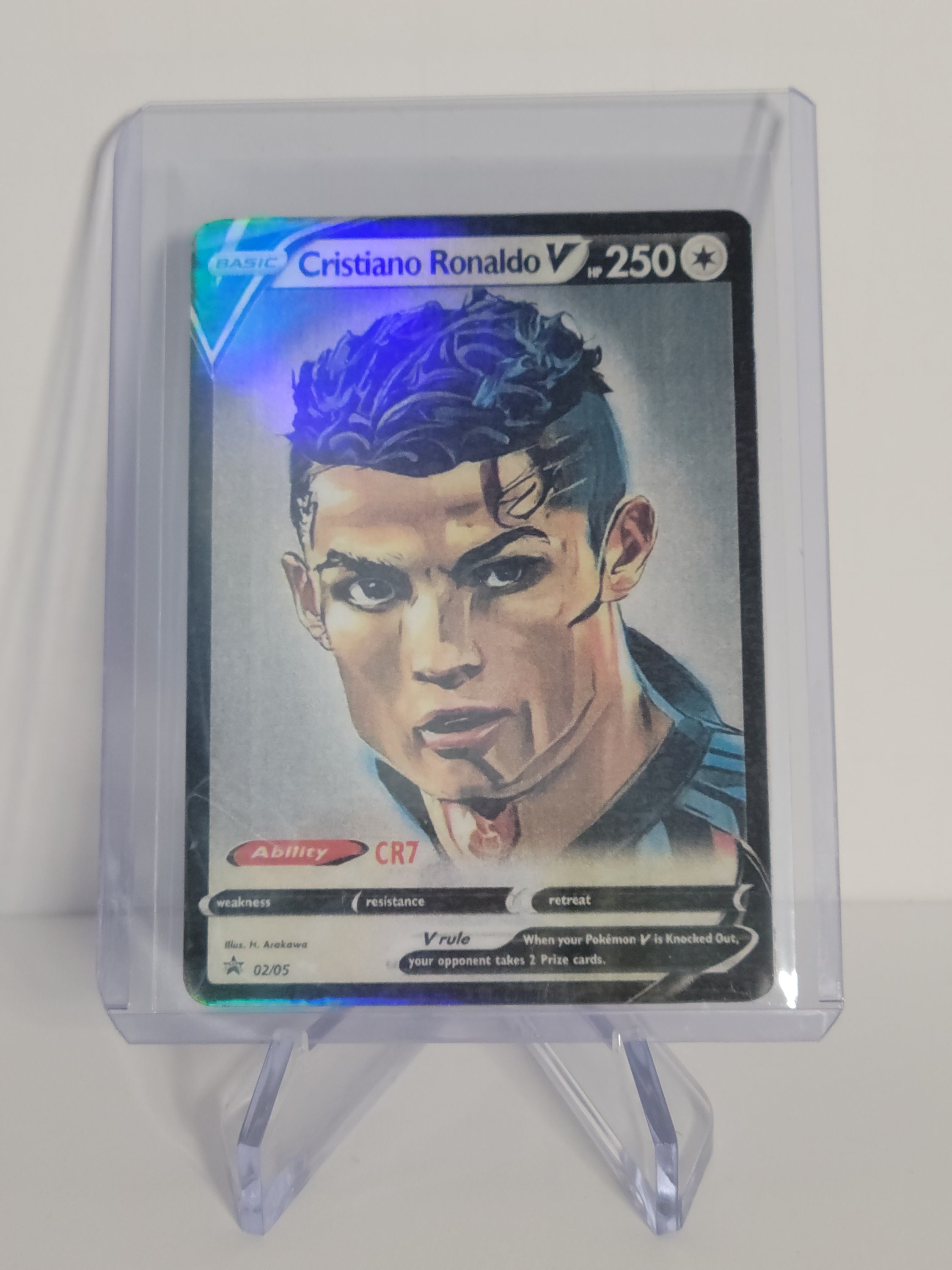 Cristiano Ronaldo Celebrity Card original Art Custom Made Global Star ...