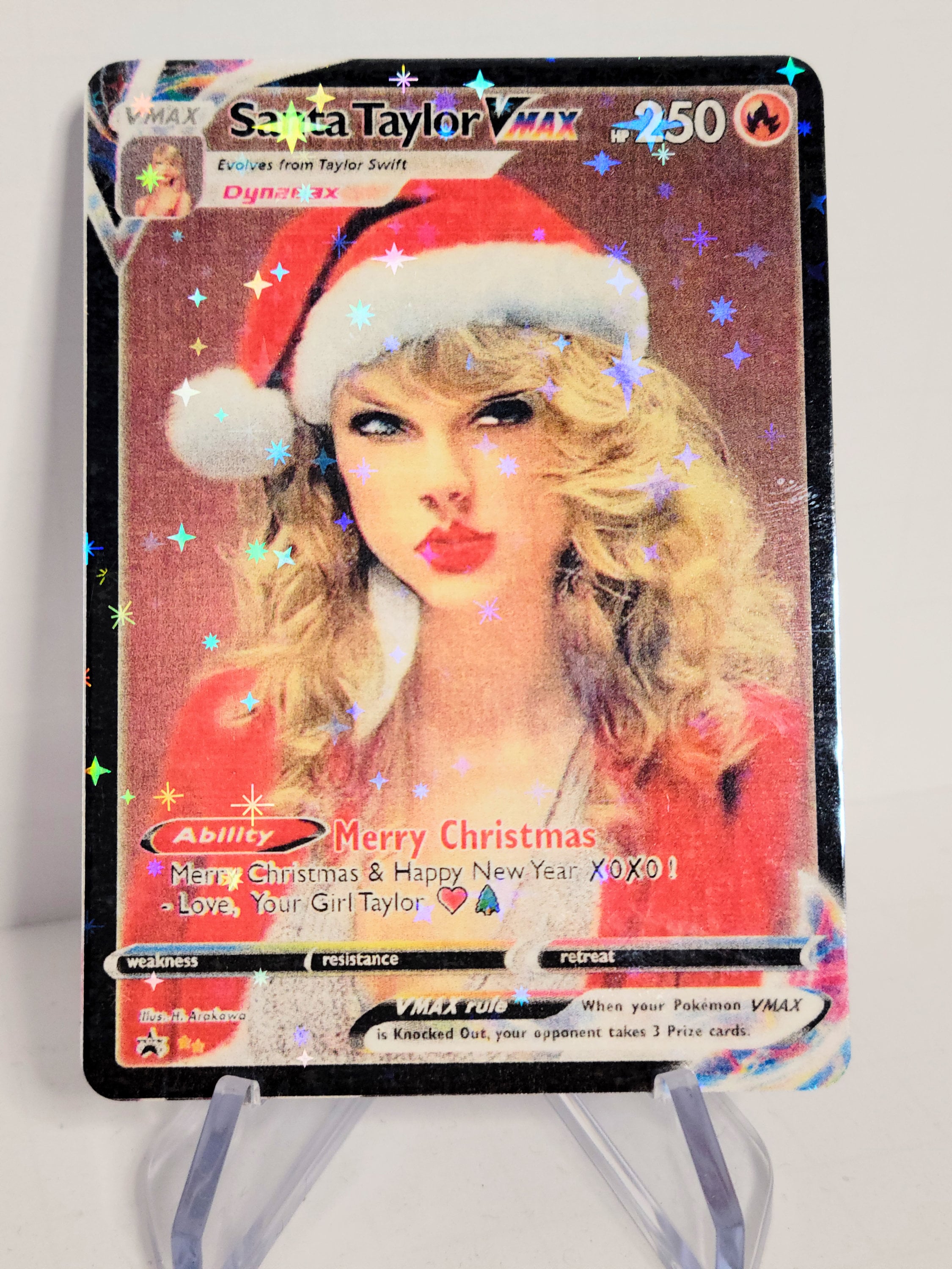 Christmas Taylor Swift Poke Celebrity Card (original Art Custom Made ...
