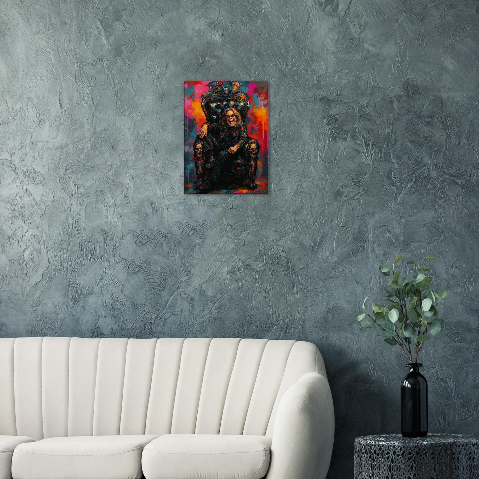 Rock Legend Canvas Print - Prince of Darkness, Iconic Music Wall Art ...