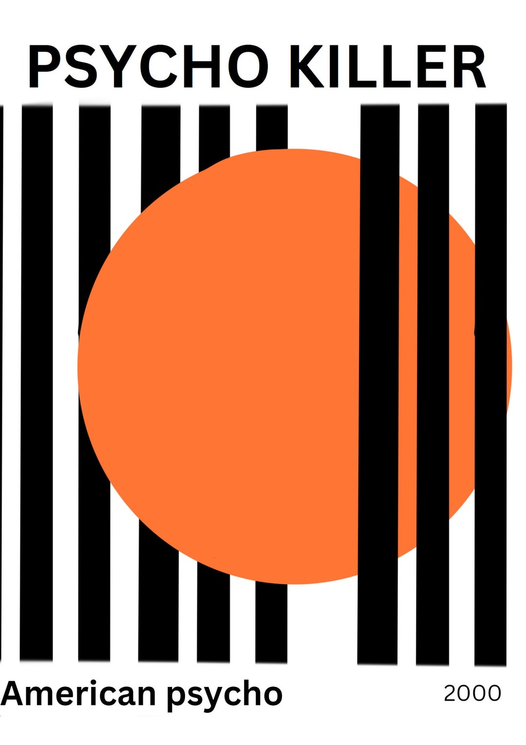 Psycho Killer Poster - Etsy