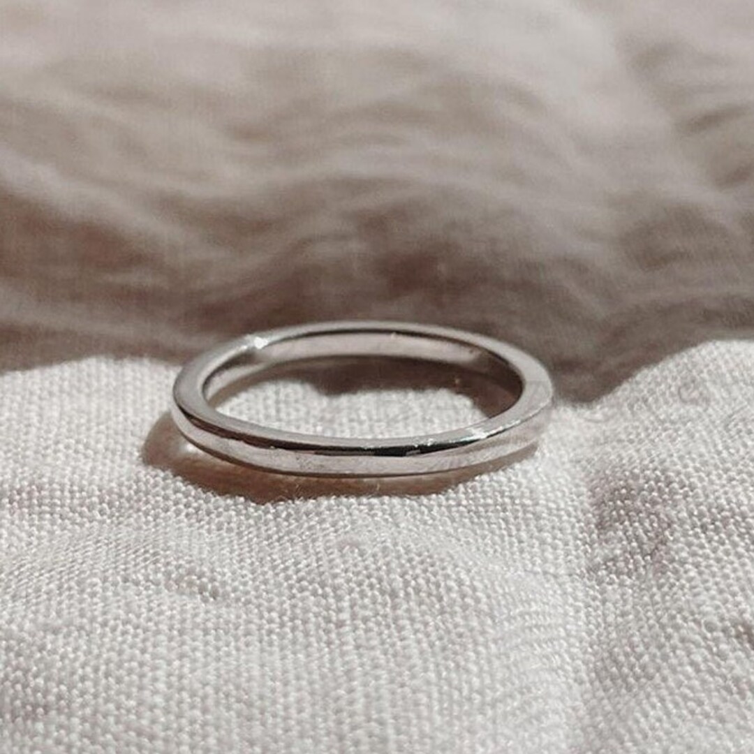 Silver Thumb Ring, Silver Ring for Women, Simple Wedding Band, Thin ...